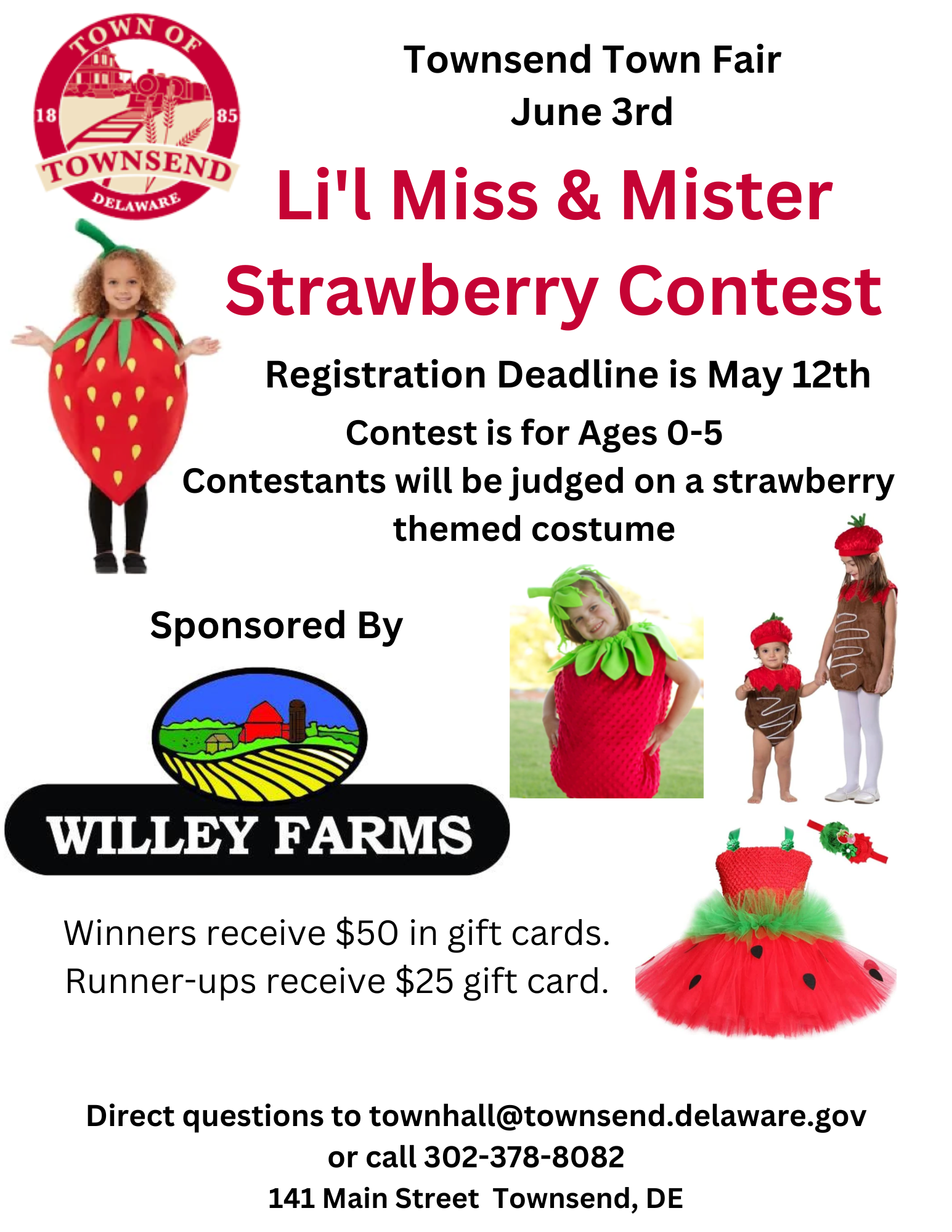 Lil Miss & Mister Strawberry Contest - Town of Townsend