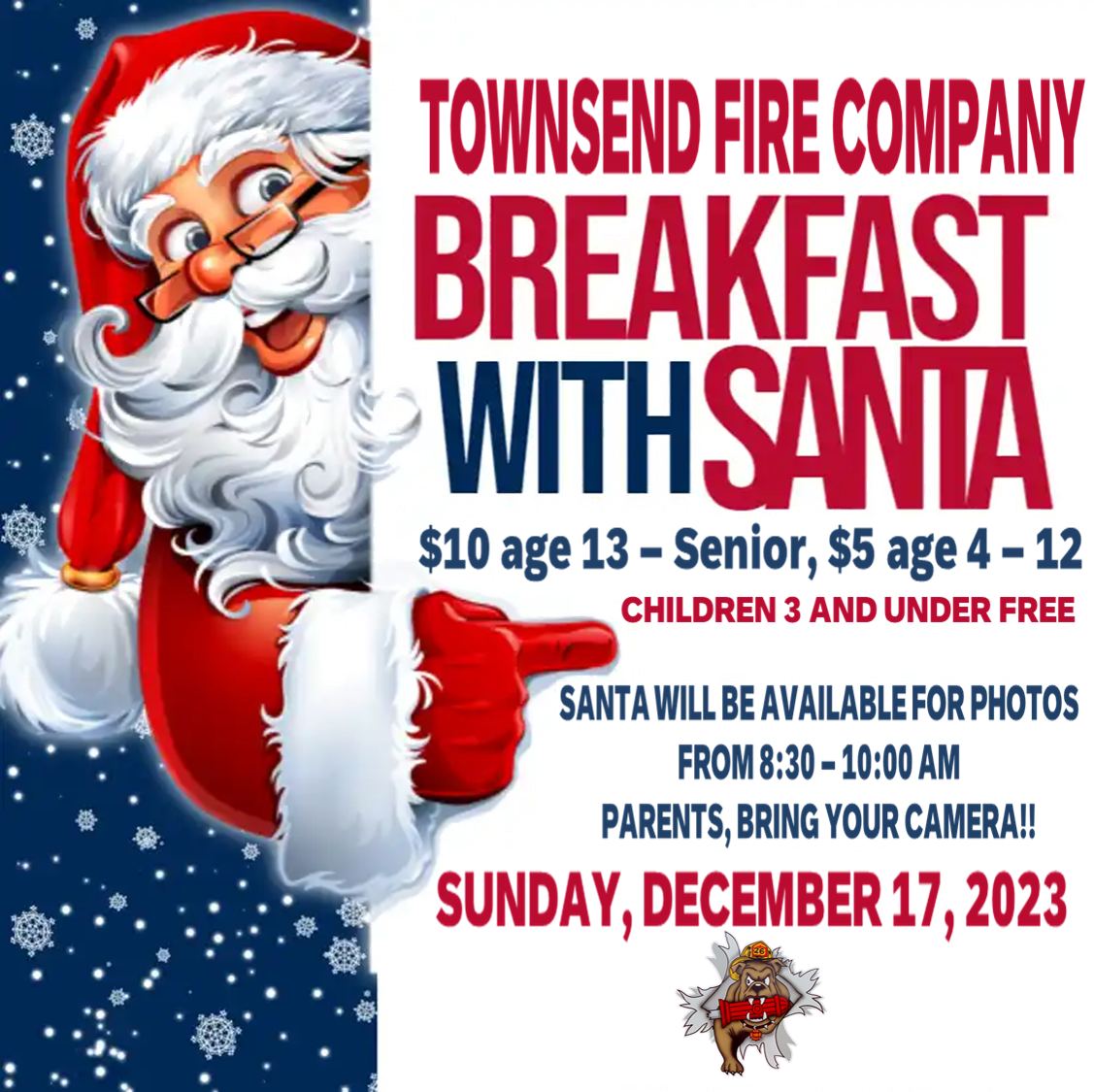 COMMUNITY NOTICE: Townsend Fire Co. Breakfast with Santa - Town of ...