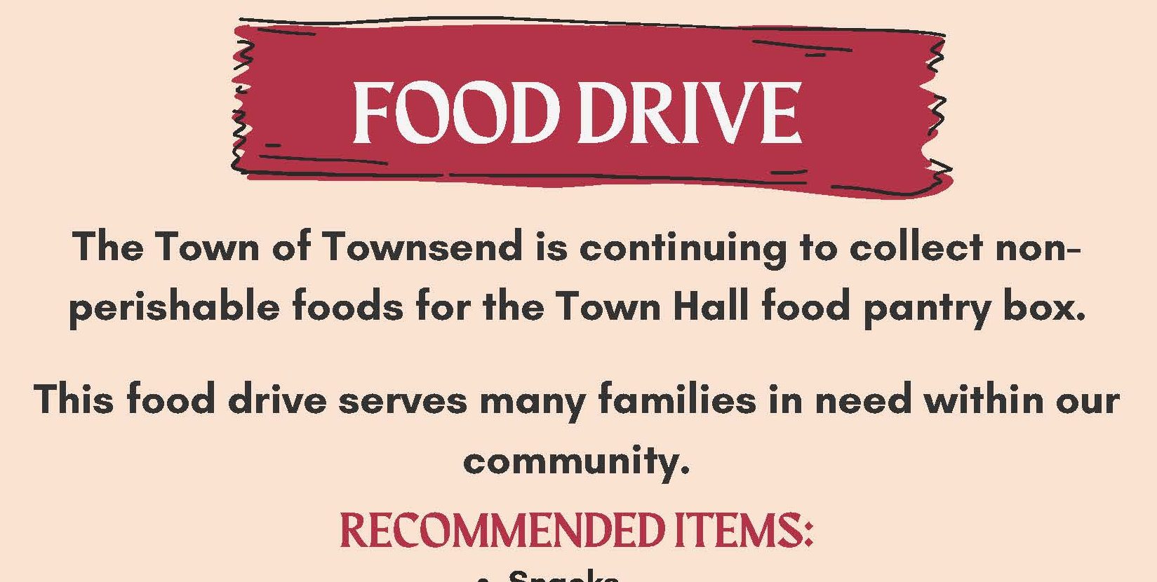 ANNOUNCING: Townsend Community Pantry - July - Town of Townsend - New ...